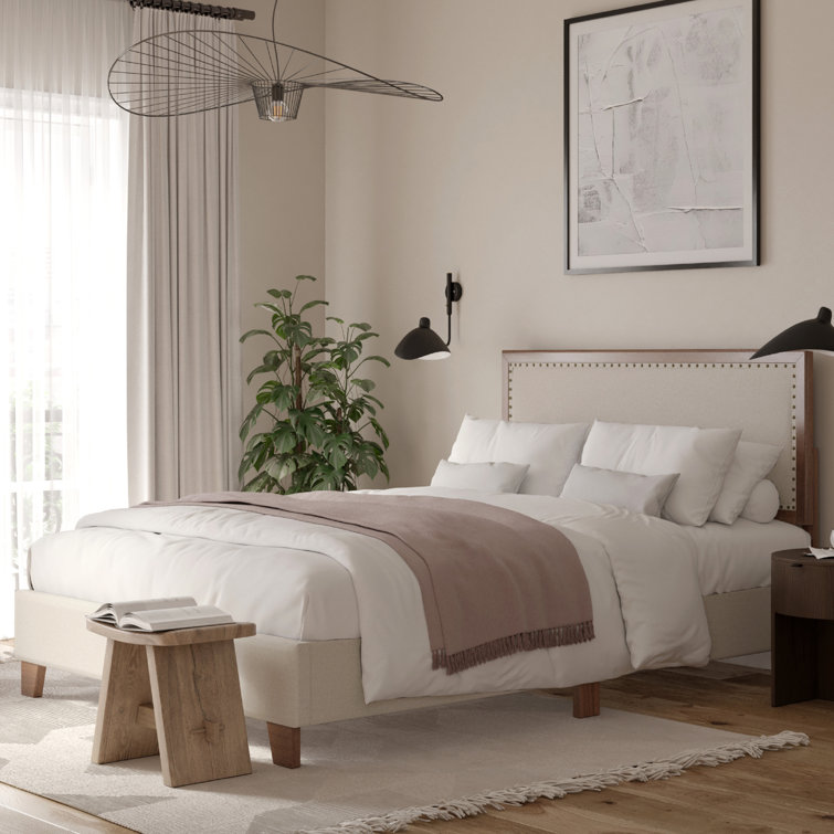 Wade Logan® Beyers Queen Solid Wood Bed Frame And Reviews Wayfair
